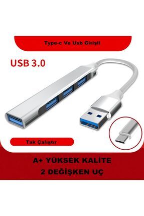 CONOCER Type c Ve Usb 2 li Giri li Uyumlu Port Giri li Usb Hub Otg Co alt c Fiyat Yorumlar Trendyol