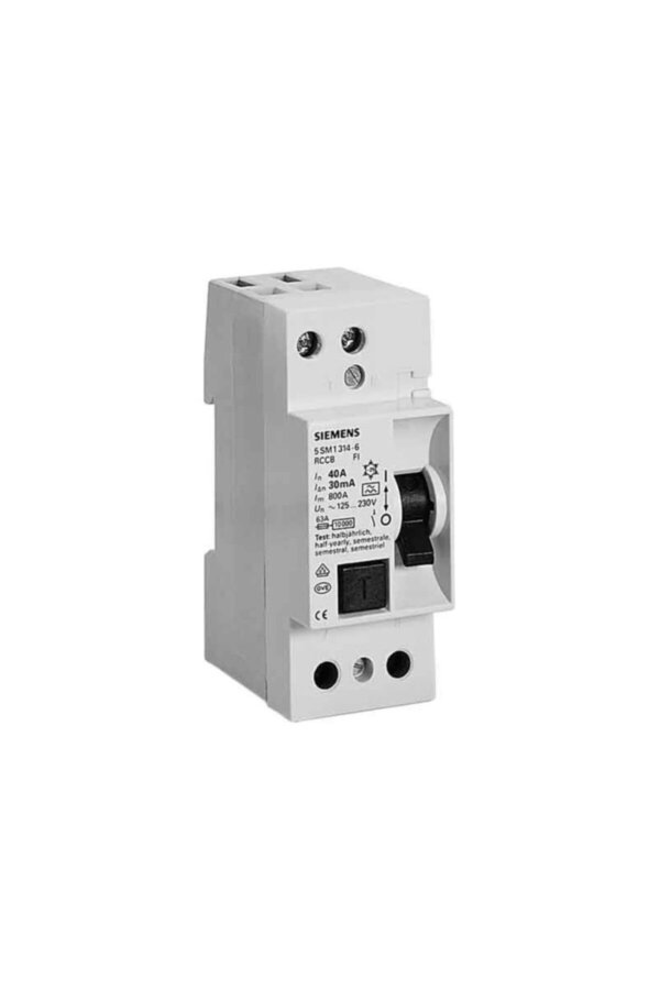 Siemens Monophase 40A 30MA - Residual Current Protection Relay, Type A ...