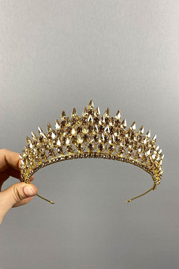 Hobigram Honey Color Drop 3D Bridal Henna Crown for the Most Beautiful ...