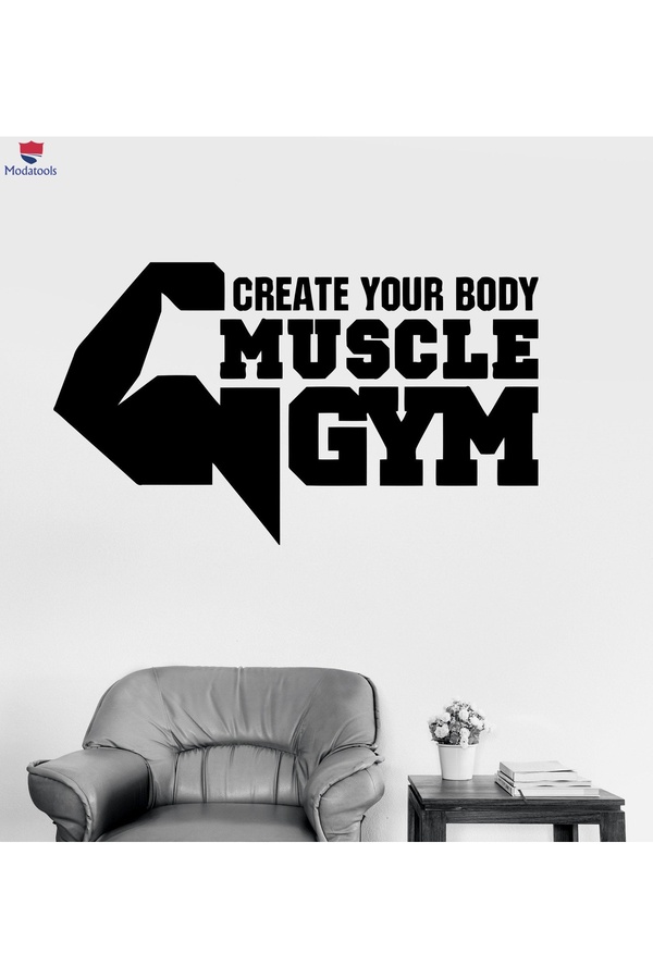 Modatools Living Room Office Shop Wall Sticker Bodybuilding Fitness ...