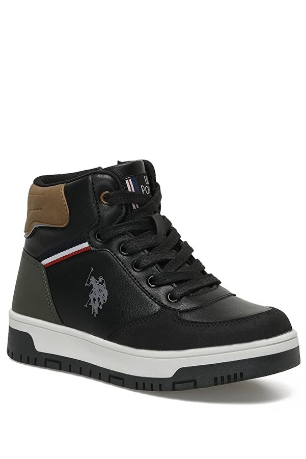 U.S. Polo Assn. VALERIN 3PR Black Boy High Sneake - Trendyol