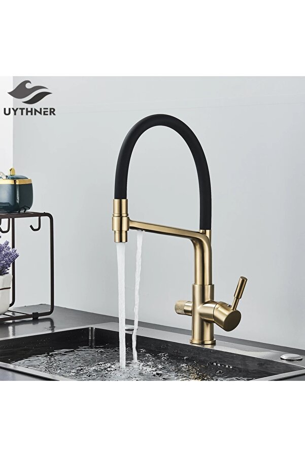 OEM Kitchen Sink Faucet Dual Flow Water Purification Outlet Spiral ...