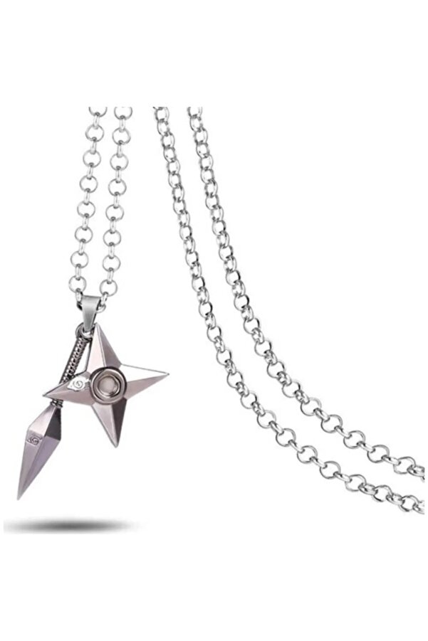 Herşey Nota Gray Spear Naruto Anime Metal Chain Double Necklace - Trendyol