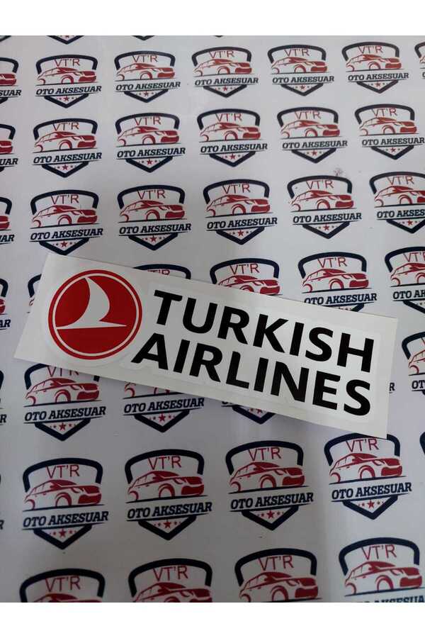 VTR AKSESUAR Turkish Airlines Compatible Auto Sticker 16 X 5.5 Cm 2 Li ...