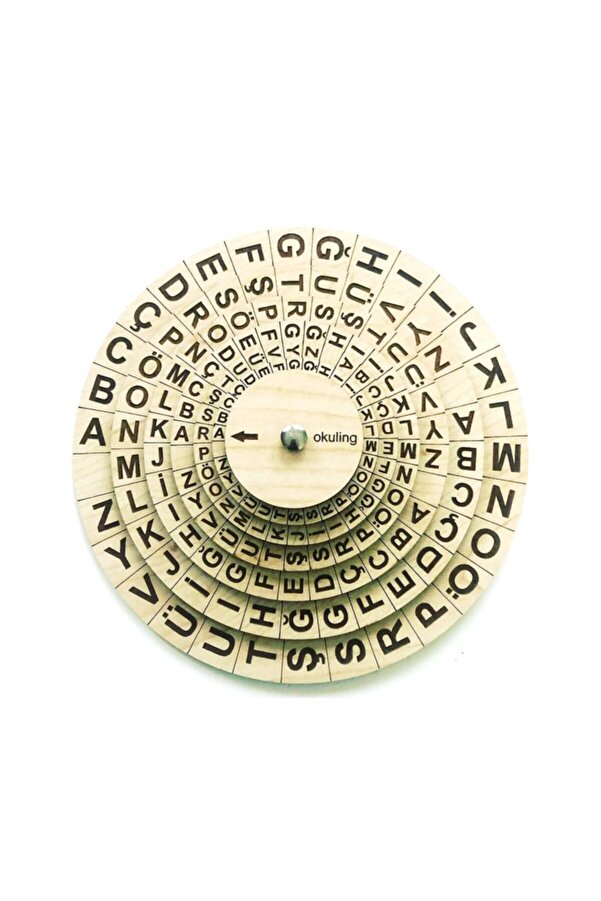 Okuling Wooden Letter, Syllable, Word Wheel - Turkish Alphabet- Trendyol