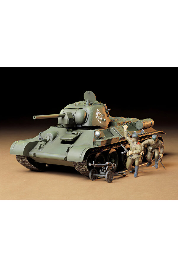 TAMIYA 1/35 Russian T34/76 Tank "ChTZ" Version 1943 Plastic Tank Model ...