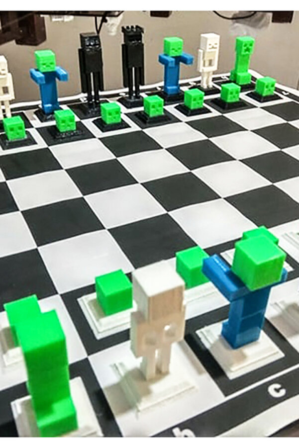 TuransoyCraft Minecraft Chess Set Pieces Minecraft Figures- Trendyol