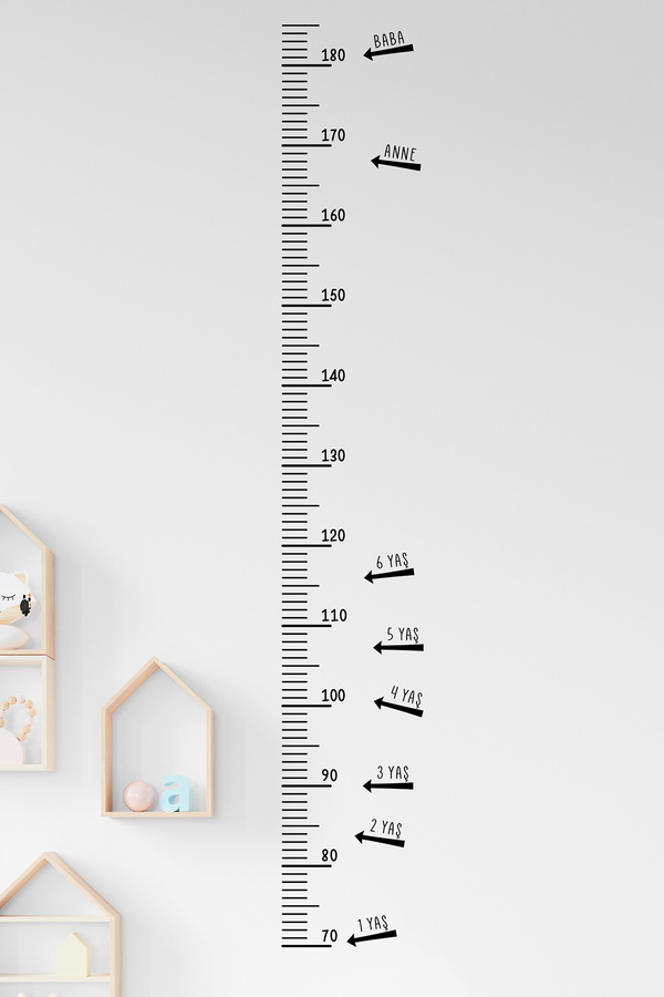 NeoPrint Height Ruler Wall Sticker Children Elongation Measuring Meter ...