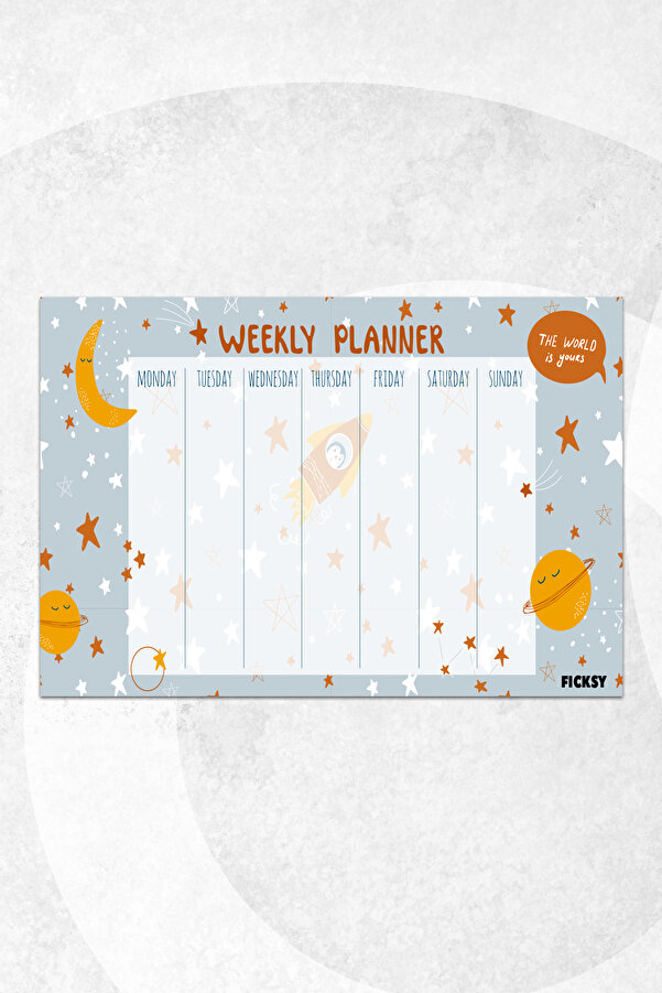Ficksy Weekly Planner - A4 Size - Cosmic Life - 30 Sheets - Weekly ...