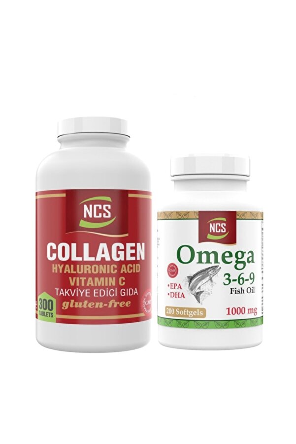 Ncs Collagen Hyaluronic Acid 300 Tablets Omega 3-6-9-200 Capsules- Trendyol