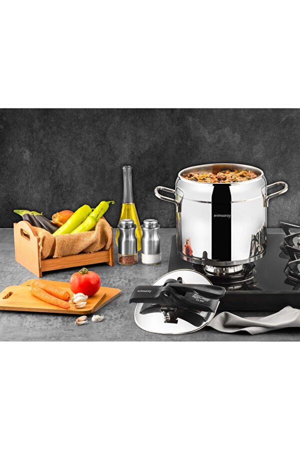 Evimsaray Black Emerald 6-Liter Classic Pressure Cooker - Trendyol