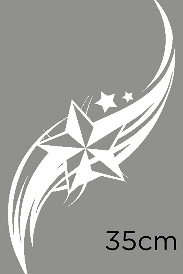 MIGNATIS Autocolant Stele Mari și Mici Formate în Linii 35cm - Alb ...