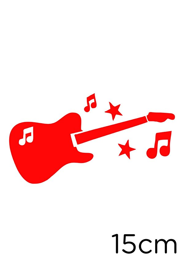 New Jargon Guitar And Music Musical Note Signs Sticker Sticking 15cm ...