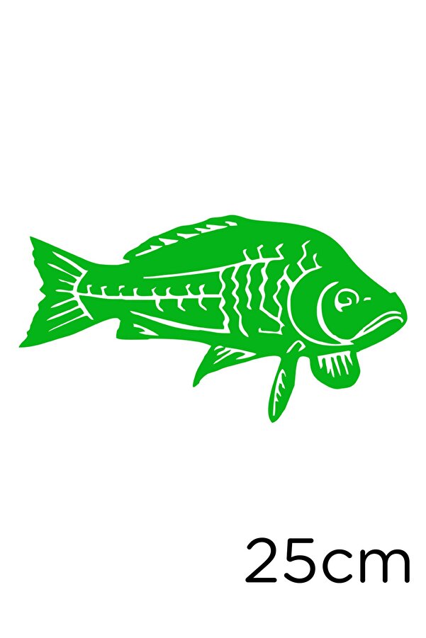 New Jargon Pește plutitor lipit autocolant de perete 25 cm - verde ...