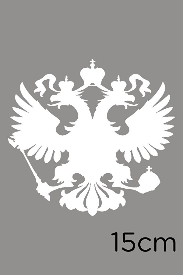 New Jargon King Crowned Double Headed Eagle Sticker Sticker Paste 15cm ...