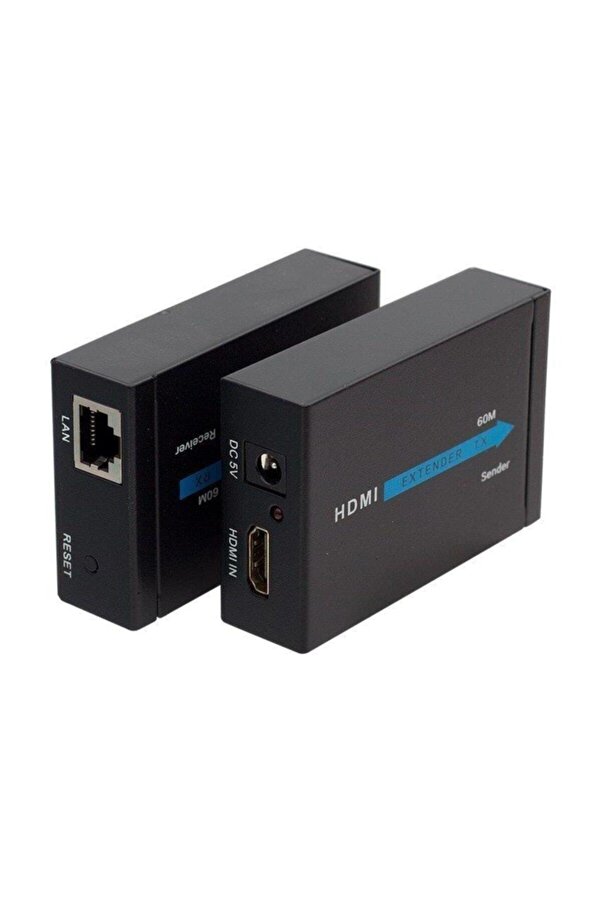 Powermaster Pm-18232 HDMI to Cat5/Cat6 60m Extender Extender- Trendyol