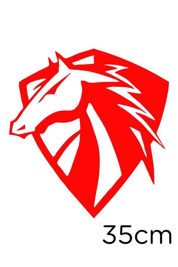 New Jargon Autocolant Cap de Cal Zburător Cal și Măsuri Lipire 35cm ...