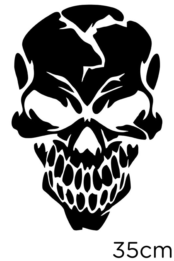 New Jargon Scaring Head Skull Broken Skull with Teeth Appearance ...