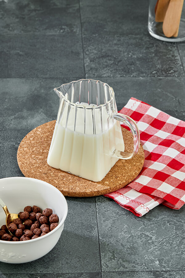 morponi Borosilicate Glass Pyramid Milk Jug 550 Ml- Trendyol