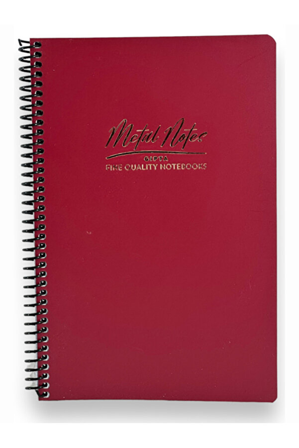 Gıpta GIPTA METAL NOTES PLASTIC COVER SPIRAL 17 * 24 80 YPUNSTREADED ...
