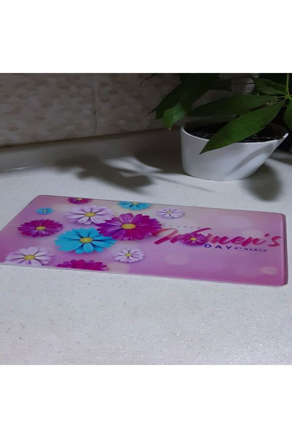 A NEW START GLASS CUTTABLE PRESENTATION TABLE PINK FLOWER LOOK CUTTABLE ...