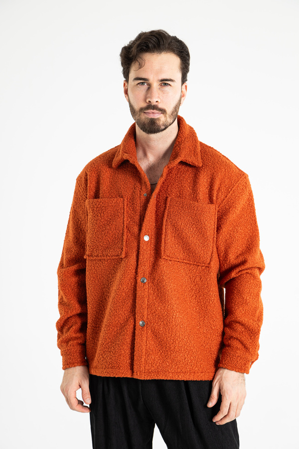 RUBYSTARS Men's Snap-On Boucle Jacket 4353 - Trendyol