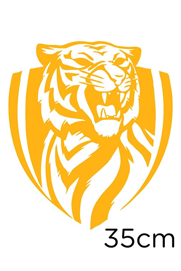 MIGNATIS King King Roaring Lion Modified Car Auto Sticker 35cm - Yellow ...
