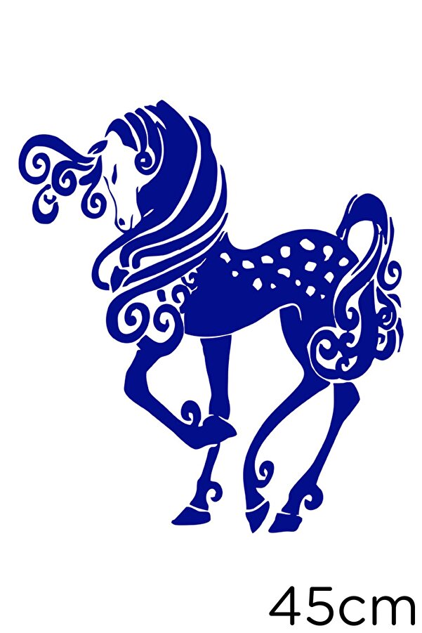 New Jargon Cute Mesh Puppy Sticking Wall Sticker 45cm - Navy Blue- Trendyol