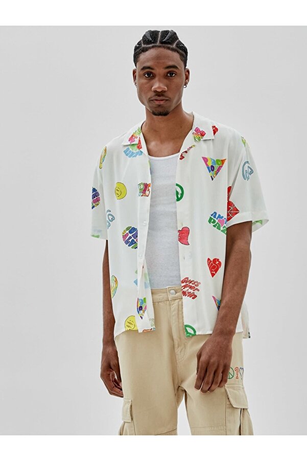 Guess Men's Slim Fit Go J Balvin Shirt - Trendyol