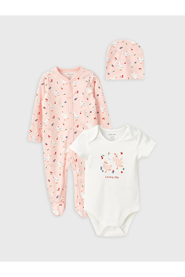 LC Waikiki LCW baby Baby Girl Hospital Discharge Set 3-piece - Trendyol