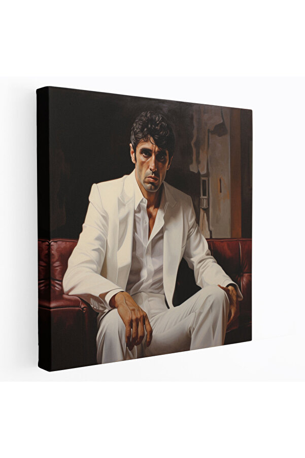 PaintedAnarchy Scarface Intense Expression Canvas Painting - Scarface ...