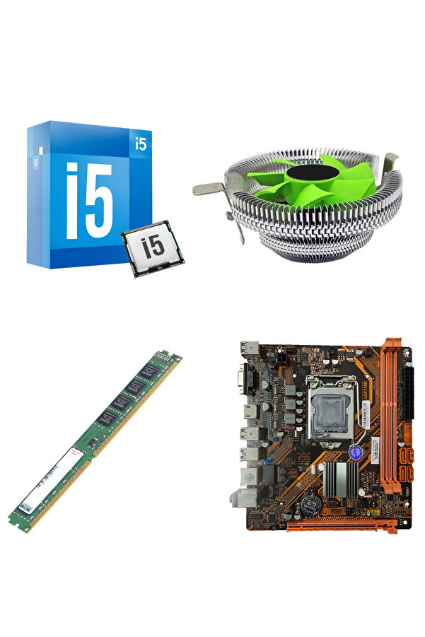 RAMTECH RBD-139 H81 Motherboard i5 4430 Processor 8GB DDR3 Ram M800 Fan ...