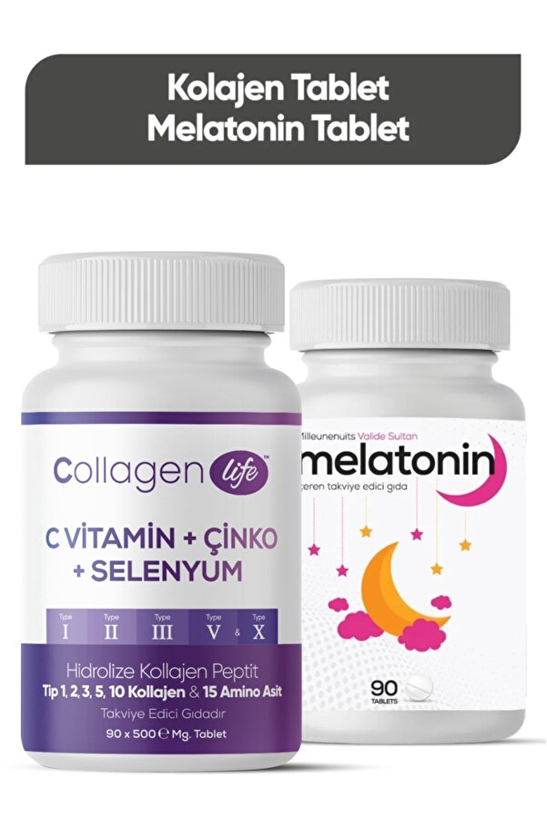 Collagen Life 5 Types Collagen & Melatonin Tablet Opportunity Set- Trendyol