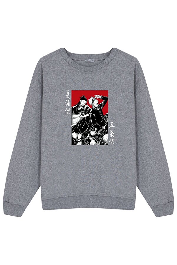 DOT Gray Unisex Sweat Jujutsu Kaisen Suguru Geto Satoru Gojo_DS1258 ...