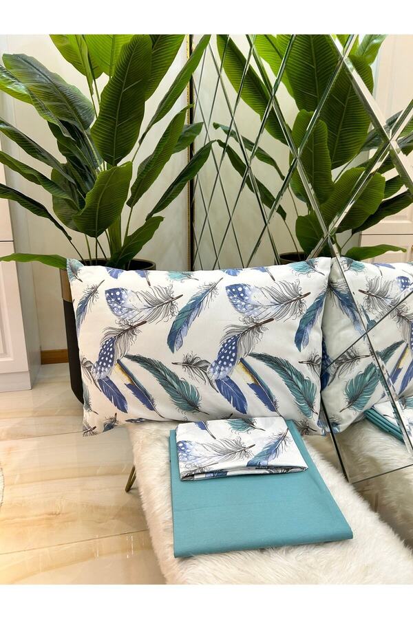 Özcan Ev Tekstil Life Double Charafe Set with Pillows - Trendyol