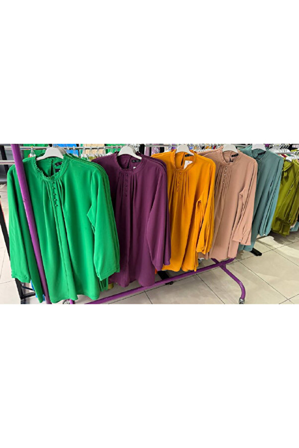 Sum Plus Size Tunic - Purple - Relaxed fit - Trendyol