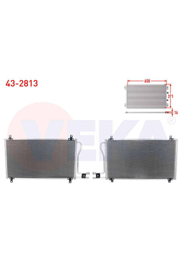Veka Mercedes Sprinter 2T Air Conditioner Radiator - 208 CDI 1995-2006 ...