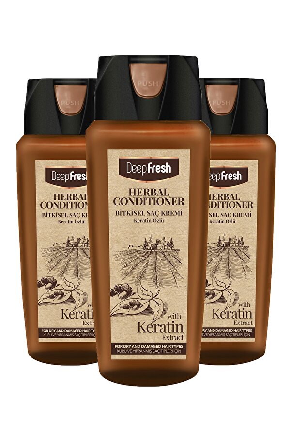 Deep Fresh Herbal Herbal Conditioner Keratin Extract Dry & Damaged Hair ...
