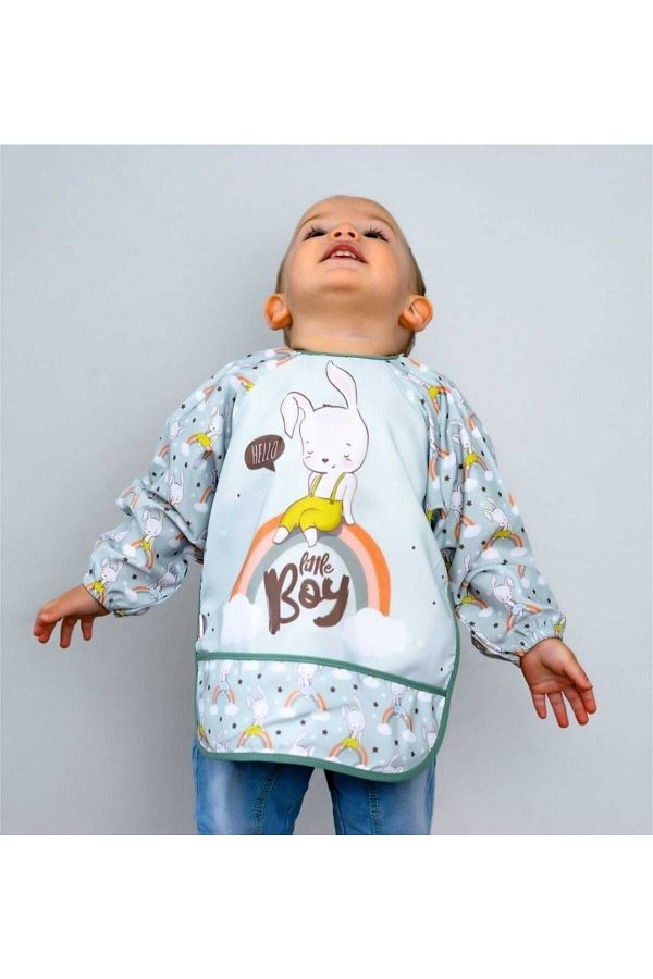 Nafakon Liluu Child Liquid Proof Wearable Sleeves Food And Hobby Activity Baby Bib Trendyol