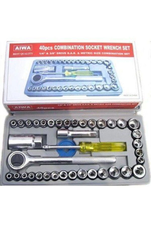 40pcs combination socket wrench set store