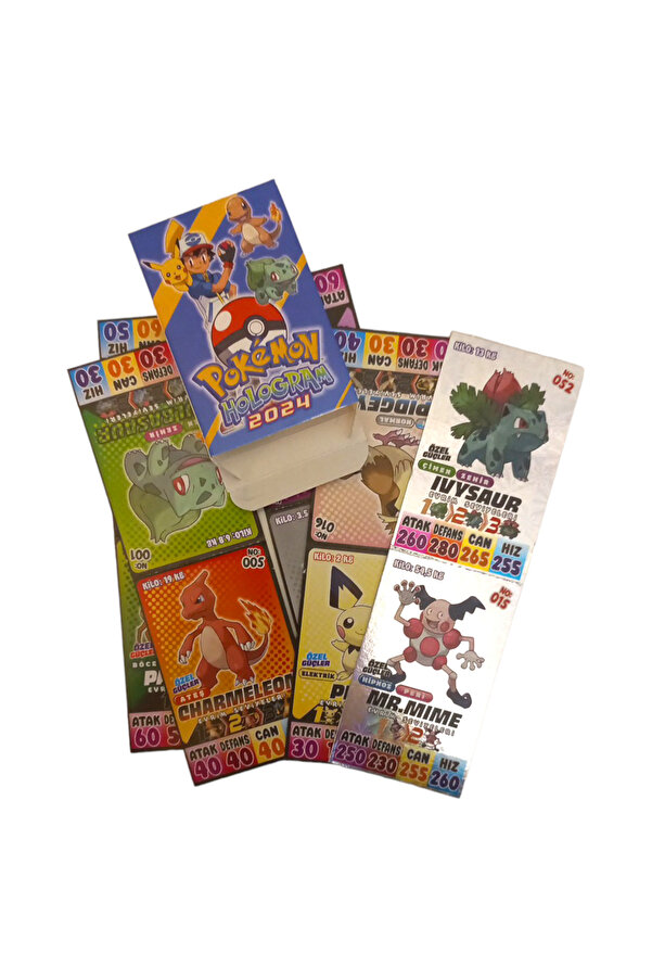 Redro Home Pokemon 2024 Surprise Hologram Game Card Total 60 Cards in 6 ...