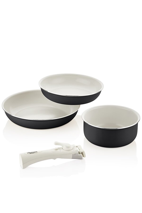 Bondy TIKTAK sauce food cooking pan 16 cm 20 cm 24 cm removable handle ...