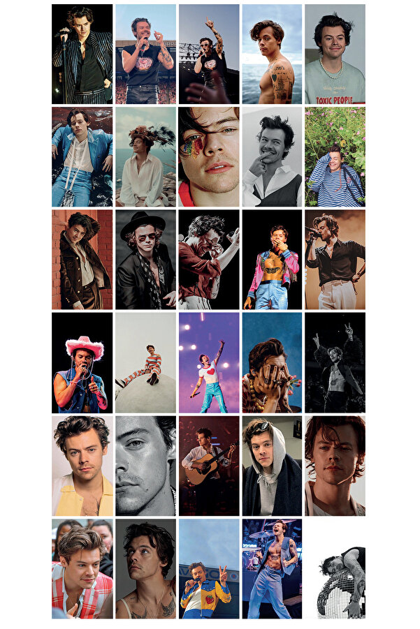smartman Harry Styles 30-Piece Poster Set - Wall and Collage Decor ...