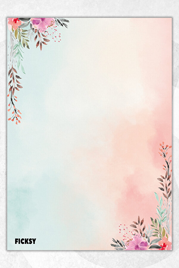 Ficksy Flower Note Paper - A5 Size - 50 Sheets - Notepad - Memopad ...