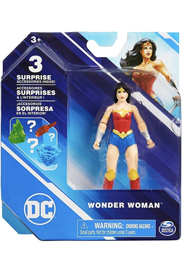 Batman DC Comics Small 10cm Wonder Woman Toy Figure Mattel Marvel Spin ...