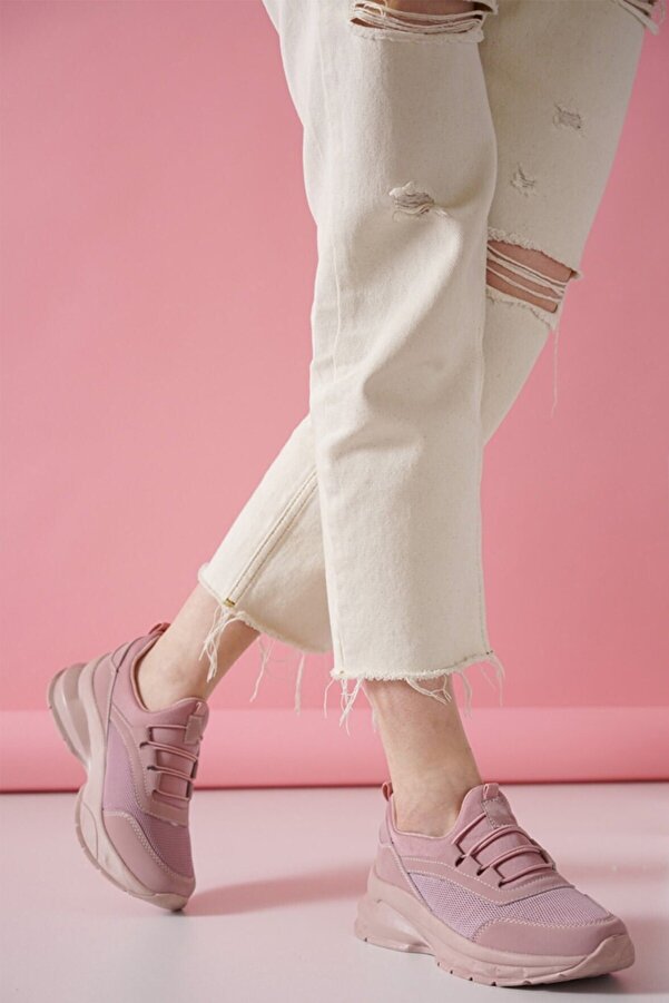 LETAO Ορθοπεδικά γυναικεία παπούτσια για περπάτημα Salmon Daily Sports Sneaker- Trendyol