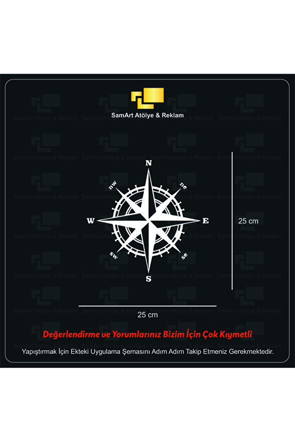 sticker Compass Car Sticker Label- Trendyol