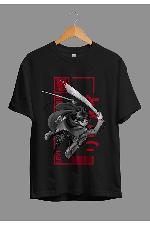 ZOKAWEAR Unisex Loose Fit Attack On Titan Levi Ackerman Anime Design ...