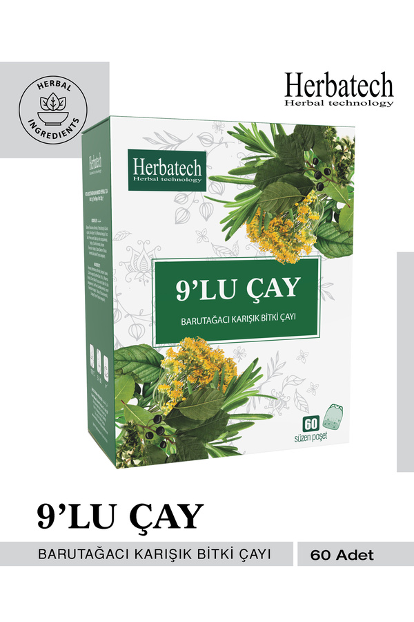 Herbatech 9-Piece Barwood - Mixed Herbal Nine-Piece Tea 60x1.5gr - Trendyol
