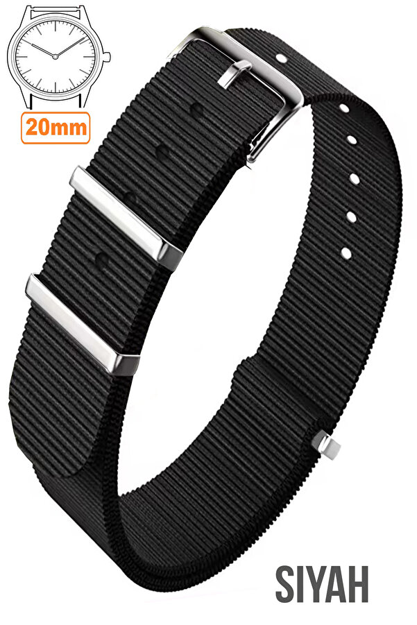 COBRA 20mm Fossil-Welder-Casio-Seiko-Omega-Armani Watch Compatible Nato ...